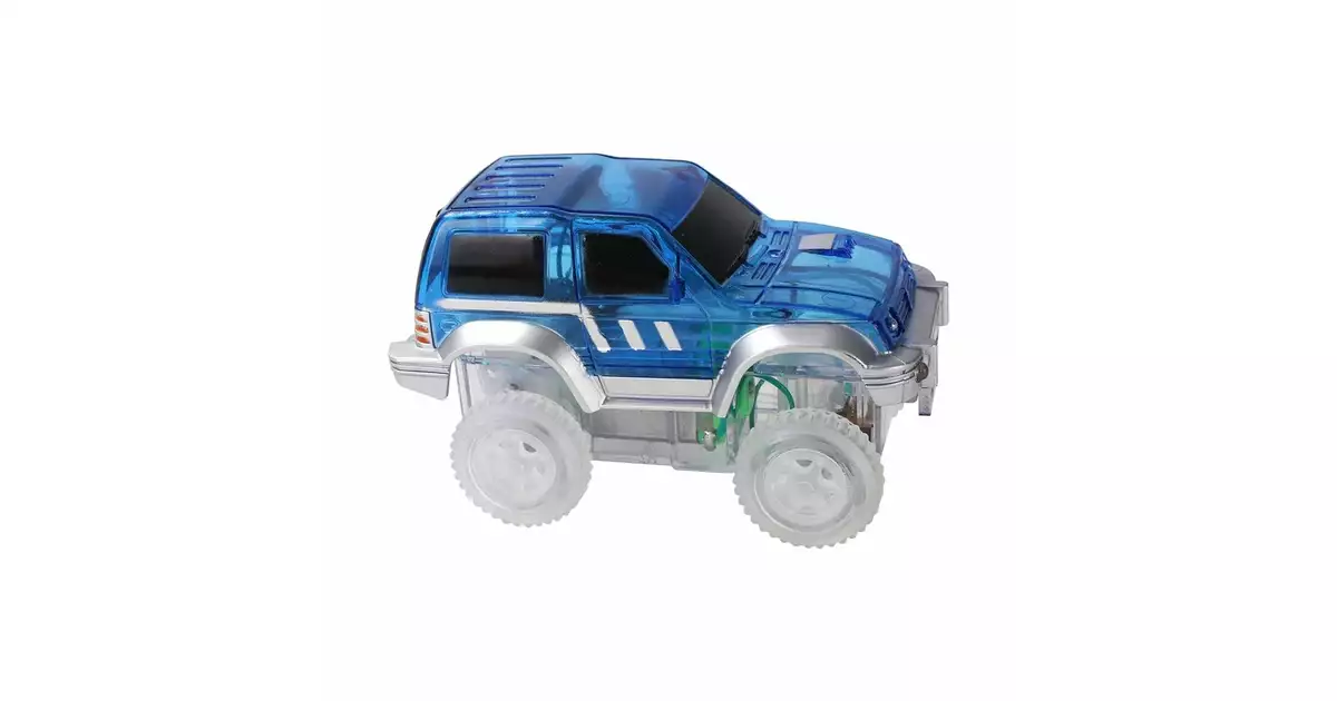 Cleverclixx: Samochodzik do toru wyścigowego Blue Race Track Car 1 el ...